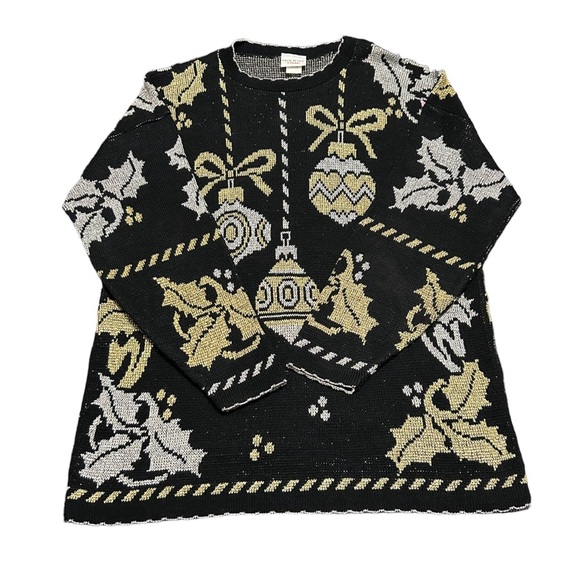 Holiday Time | Sweaters | Vintage 9s Womens Medium Holiday Time ...